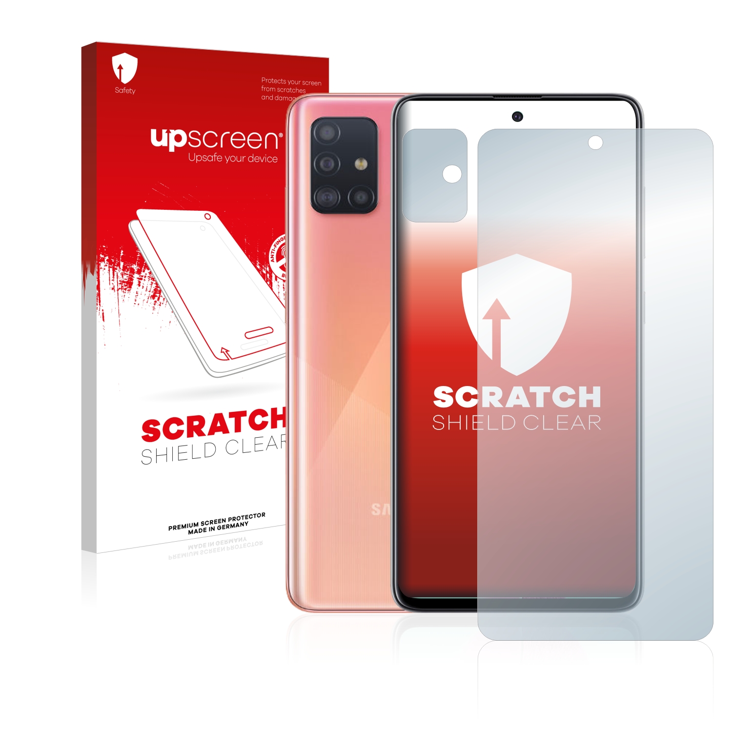 upscreen Scratch Shield Clear Premium Protection d'écran pour Samsung Galaxy A51 (Avant+Caméra ...