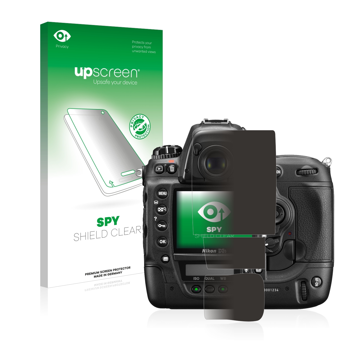 upscreen Spy Shield Clear Premium Film de protection d'écran ...