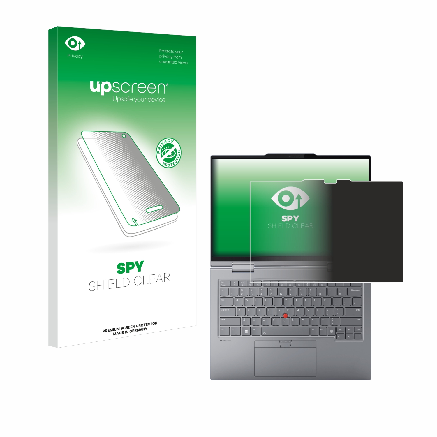 upscreen Spy Shield Clear Premium Privacy Screen Protector for Lenovo ...